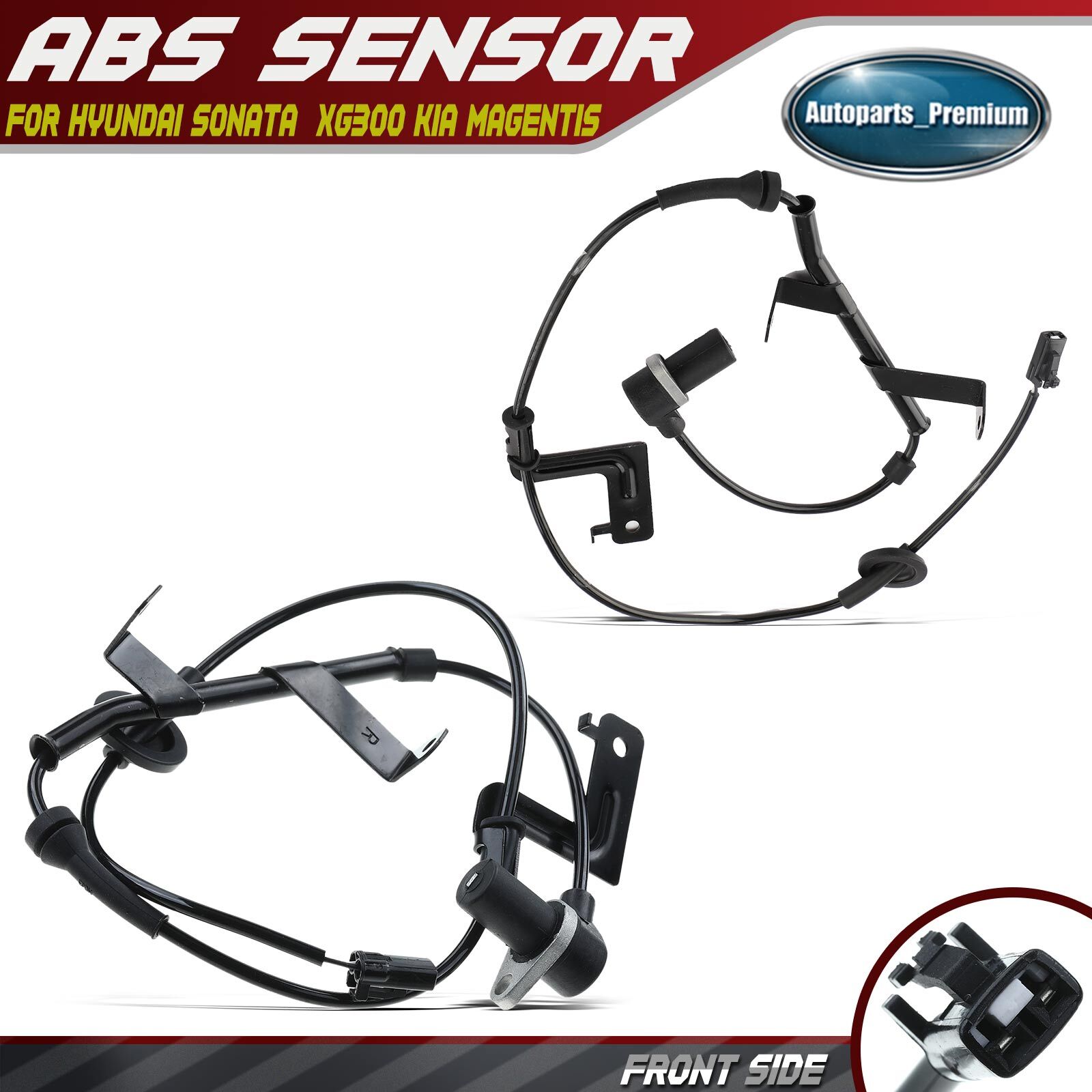 2X ABS Wheel Speed Sensor for Hyundai Sonata 1999-2004 XG300 Kia ...