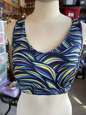 Womens Multicolored Sports Bra FS Womens Sports Large | eBay