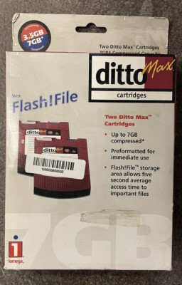 Ditto Max Cartridge with Flash! File 3.5 Uncompressed 7 Compressed GB ...
