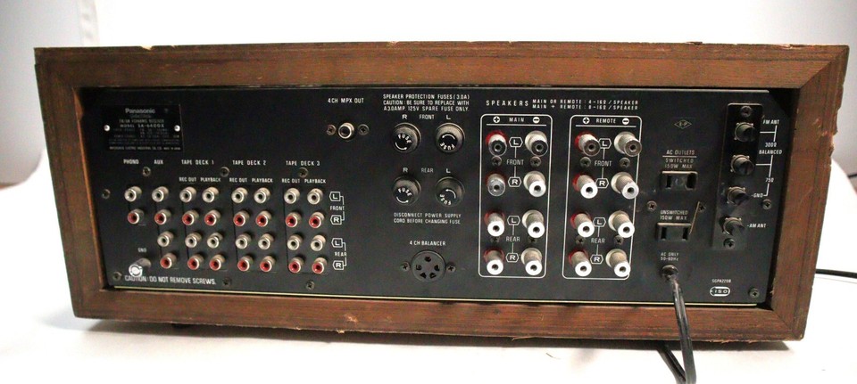 Panasonic SA-6400x FM/AM 4 Channel Stereo Receiver EL4681 | eBay
