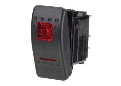 Narva Switch Rocker Illuminated On Off Red 63125BL | eBay