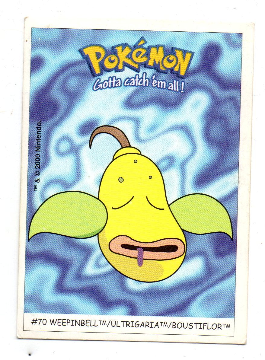 Pokémon Gotta catch'em all n° 70 - WEEPINBELL - ULTRIGARIA - BOUSTIFLOR ...