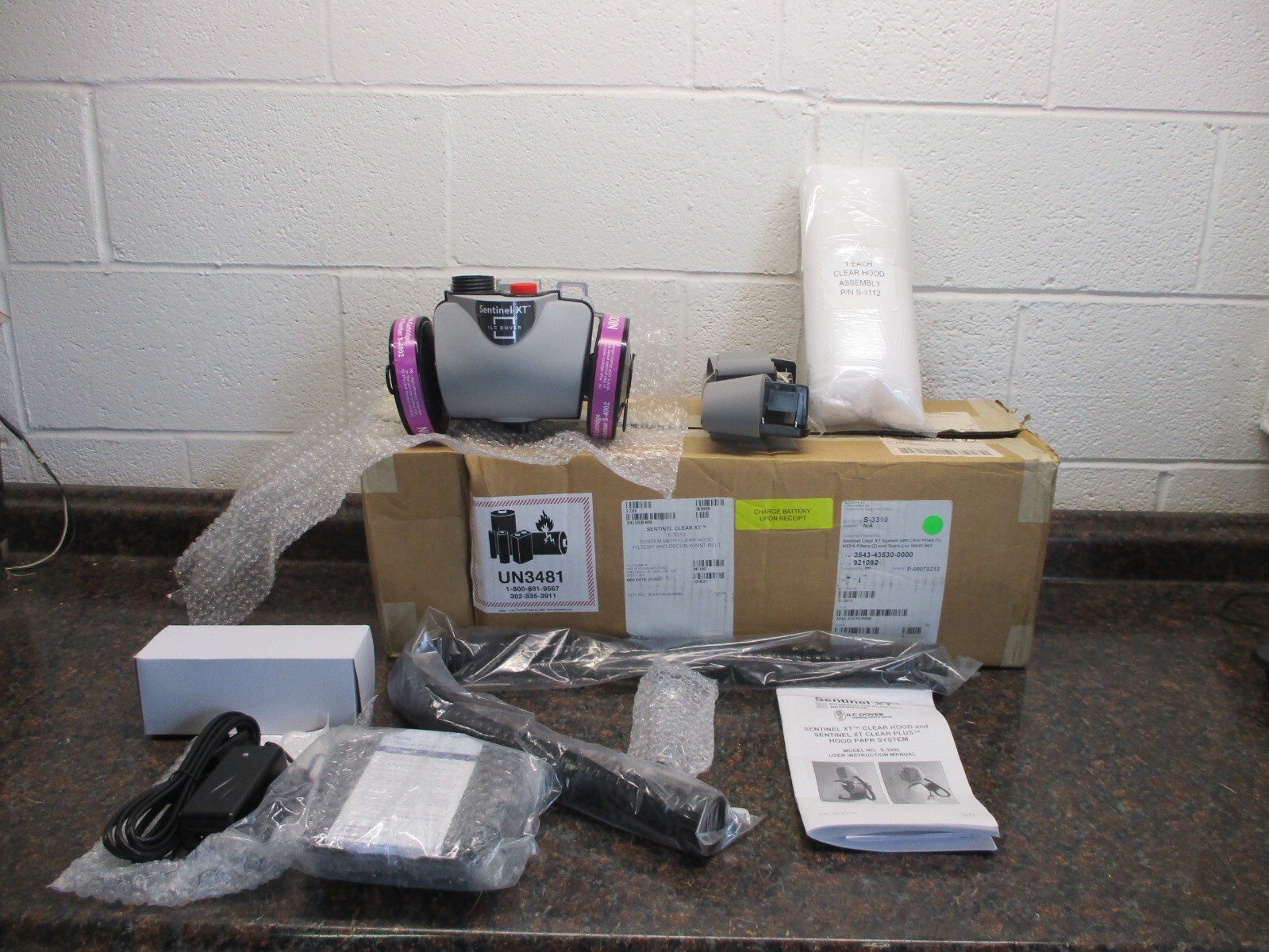 Sentinel XT, Belt-Mount, Lithium Polymer PAPR System S-3310 NEW FREE ...