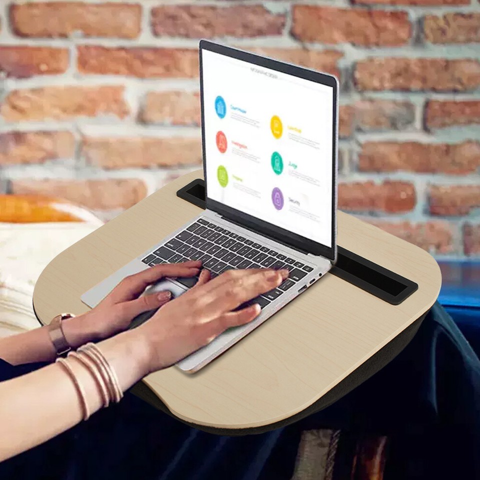 Lap Cushioned Desk Knee Laptop Notebook Tray Portable Computer Tablet ...