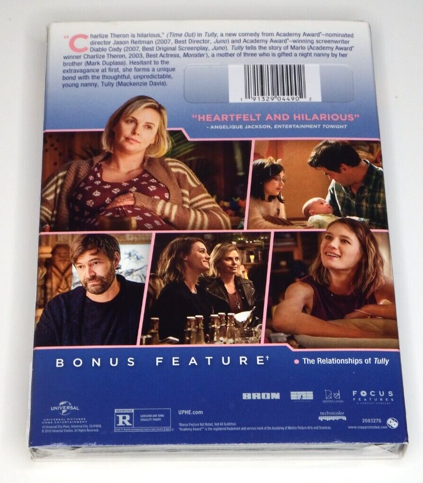 Tully (DVD, 2018 Film) Charlize Theron, Mackenzie Davis, Brand New w ...