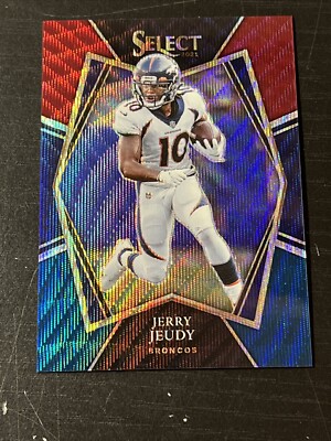2021 Panini Select Premier Tri Color Prizm Parallel #112 Jerry Jeudy ...