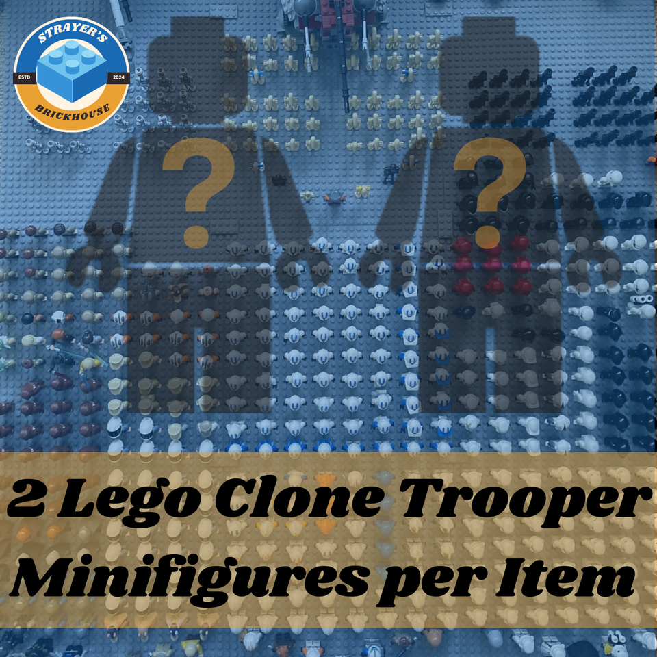 Lego Clone Lot of 2 Clone Trooper Minifigures Bulk Commanders Gunner ...