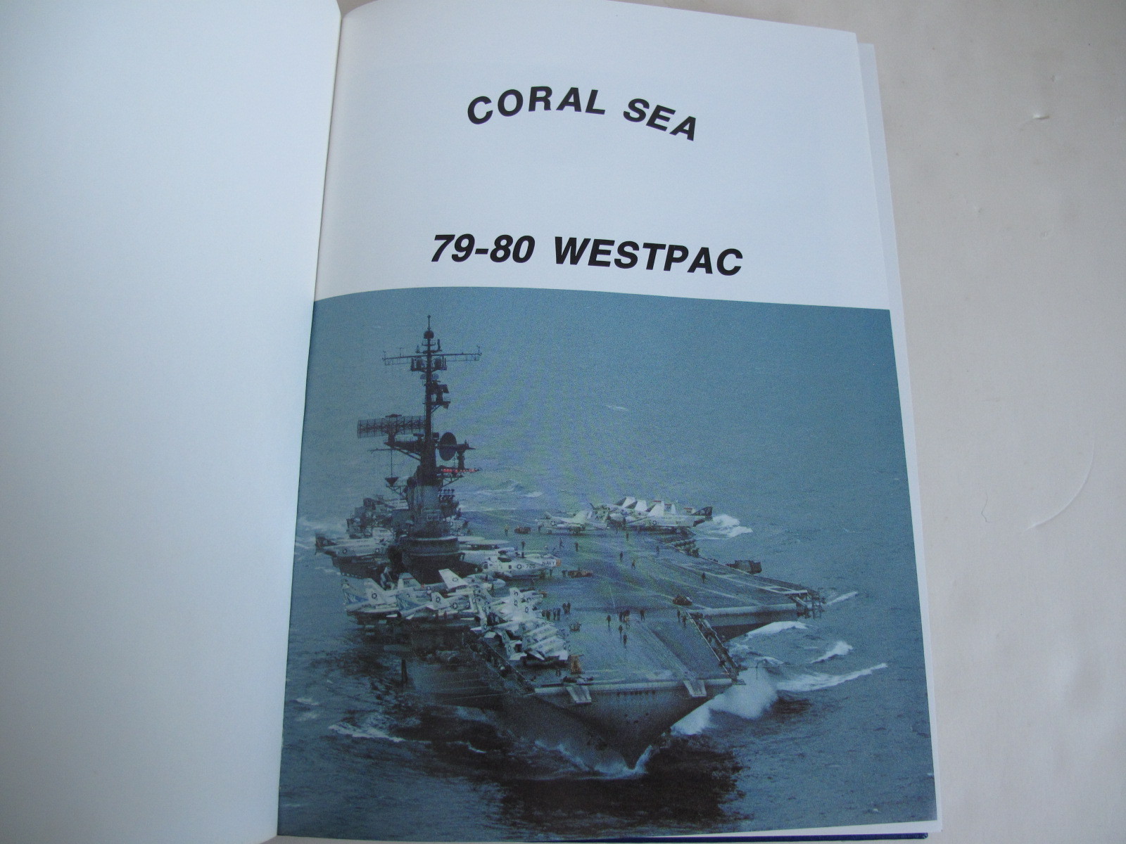 USS CORAL SEA CV-43 WESTPAC 1979 1980 CRUISE BOOK Navy Log Yearbook | eBay