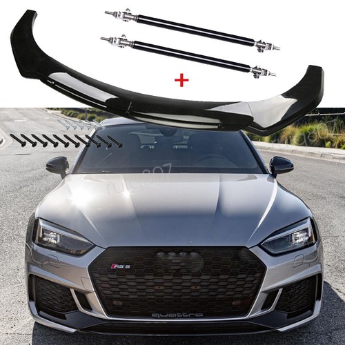 For Audi RS5 Sportback Front Bumper Lip Spoiler Body Kit+Strut Rods ...