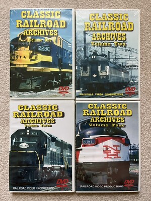 NEW Classic Railroad Archives - Complete 4-DVD set by Railroad Video | eBay
