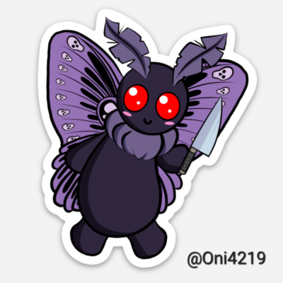Mothman Cute Mothman With Lantern Of Fireflies – SaltBirch