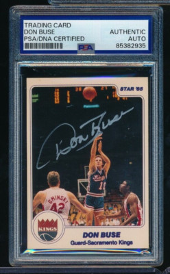 1984-85 Star Don Buse #271 signed auto autograph PSA/DNA clean silver ...