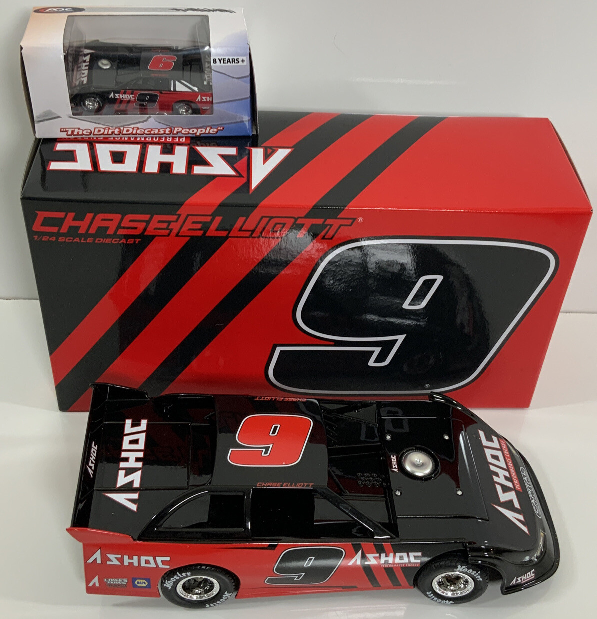 2021 ADC Chase Elliott Ashoc Dirt Late Mode 1/64 & 1/24 Combo 1 of ...
