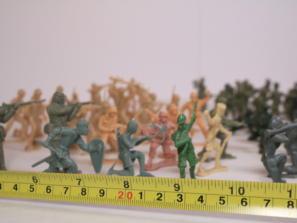 Vintage MPC Plastic Green Army Men Soldiers Figures Huge Lot Of 100 ...