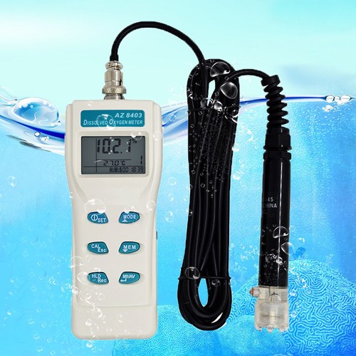 Dissolved Oxygen Tester Meter Analyzer DO / Temp / Salinity Datalogger ...