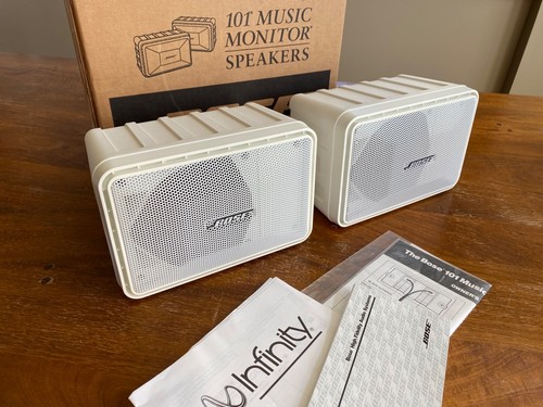 NEW in Box ~ Bose 101 Music Monitor Speakers Indoor - Outdoor (white ...