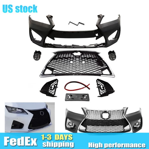 For 2013-2015 Lexus GS GS350 GS450 Conversion 16+GSF Front Bumper + Fog ...