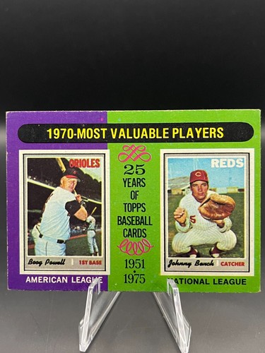 1975 Topps - Boog Powell, Johnny Bench '70 MVP's | eBay