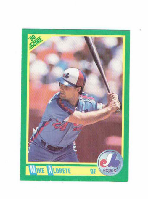 Mike Aldrete Montreal Expos #25 OF #220 Score 1990 Baseball Card | eBay