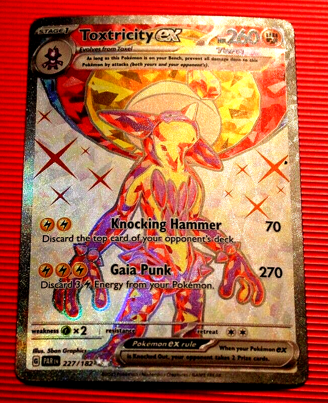 Toxtricity EX HP260 2023 SR Holo Collectible Pokemon Card No. 227/182 ...
