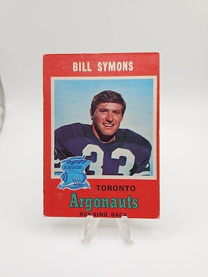 1971 O-Pee-Chee CFL Bill Symons #1 Canadian Football League Card | eBay