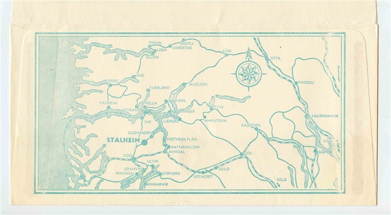 Stalheim Hotel Norway Napkin Envelope and Map Stalheim Norway | eBay UK