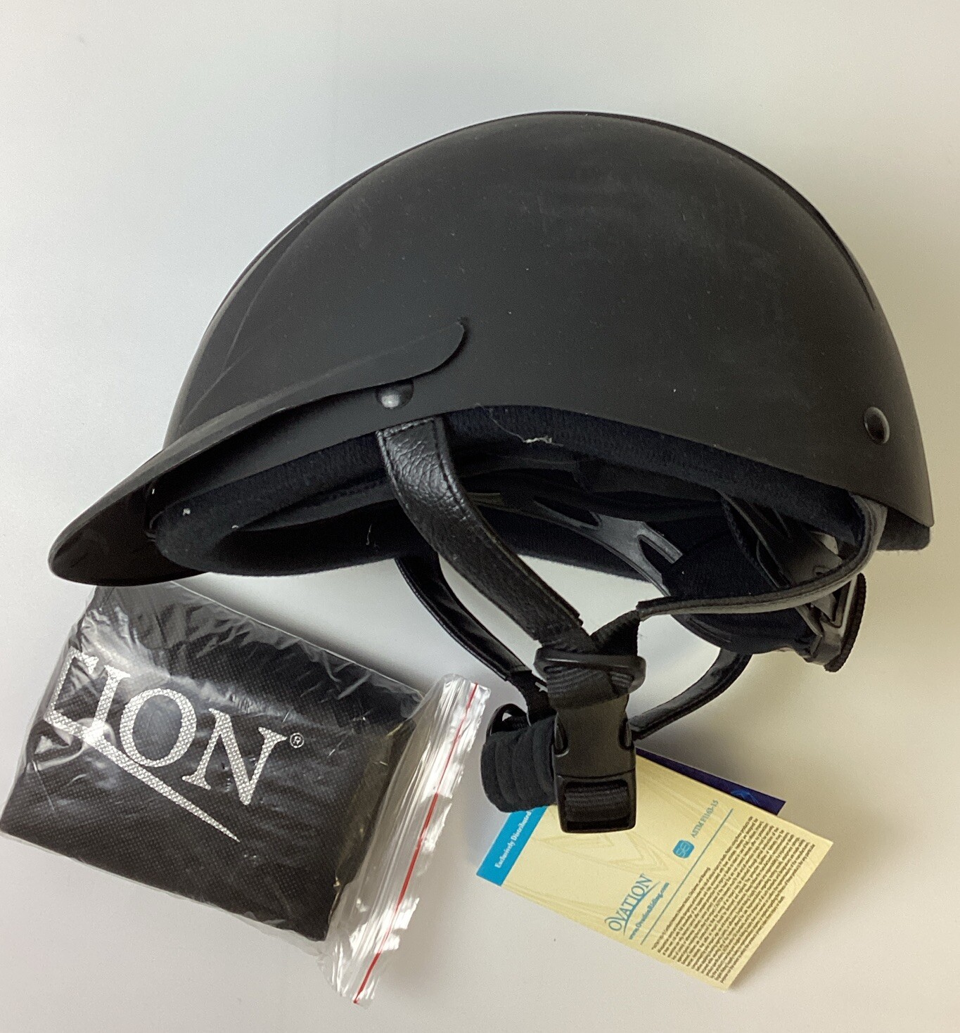 Ovation Women Deluxe Schooler Equestrian Rubberized Riding Helmet ASTM ...