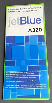Jetblue Airbus A320 Safety Card - 12/07 | eBay