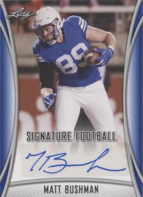 2021 Leaf Signature - Matt Bushman #BA-MB1 Blue (AU, RC) for sale ...