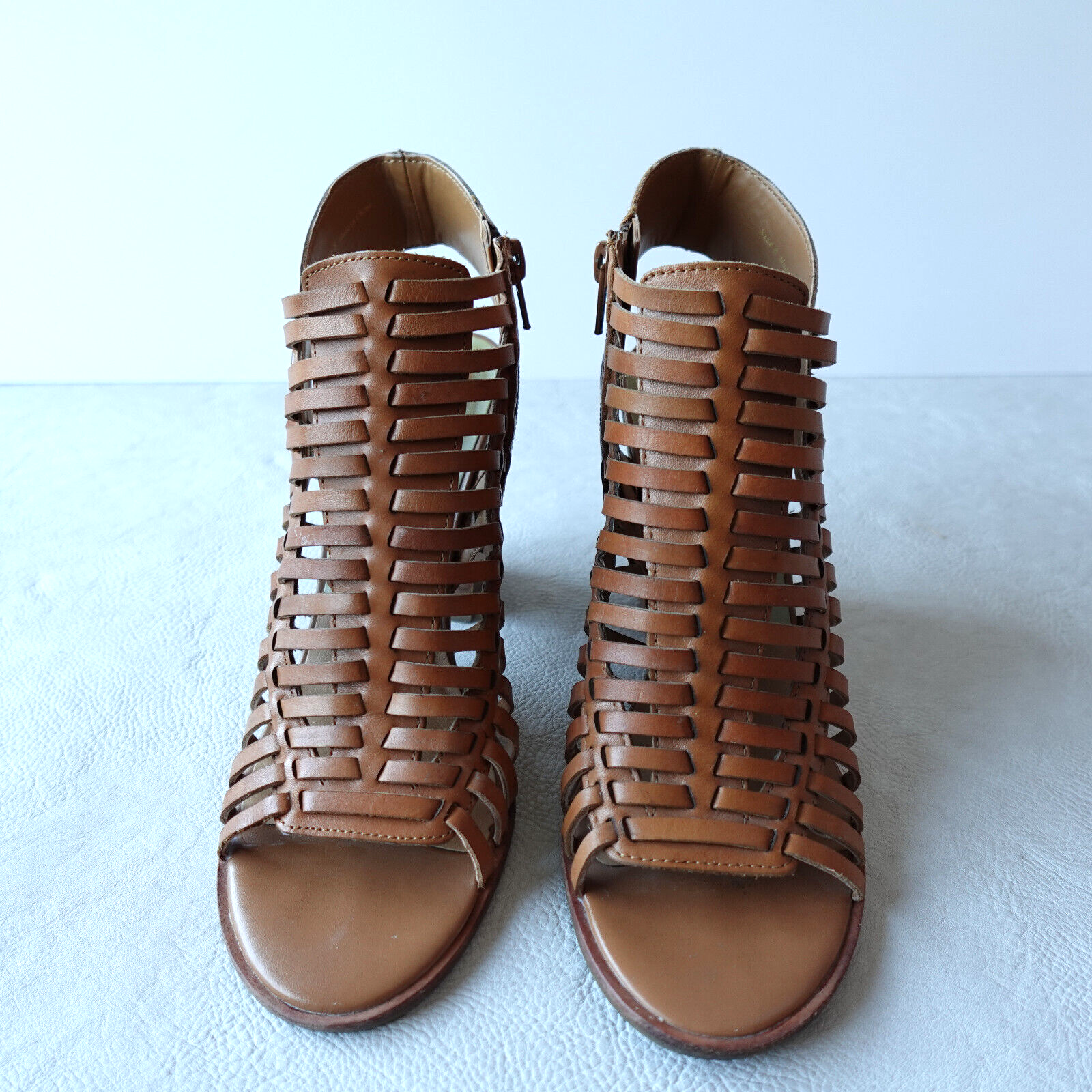 Dolce Vita Sandels Gladiator Brown Leather Woven Size 8 | eBay