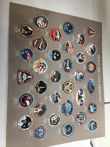 Space Shuttle Mission Chart And Stickers | eBay