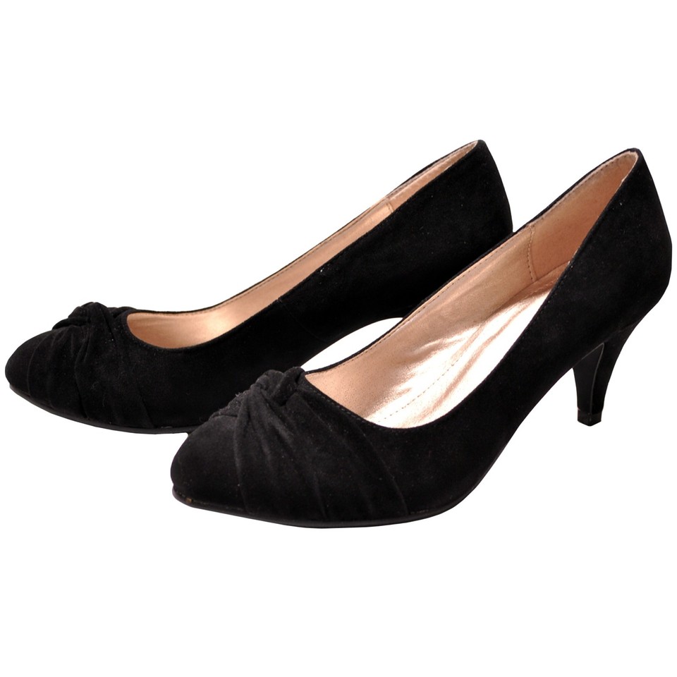 New women's shoes classic casual simple work pumps suede like high heel ...