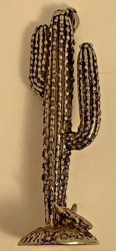 J. Ritter Pewter Saguaro Cactus with Longhorn Skull | eBay