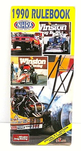 1990 NHRA Official Drag Racing Rules Competition Guidelines & Technical ...
