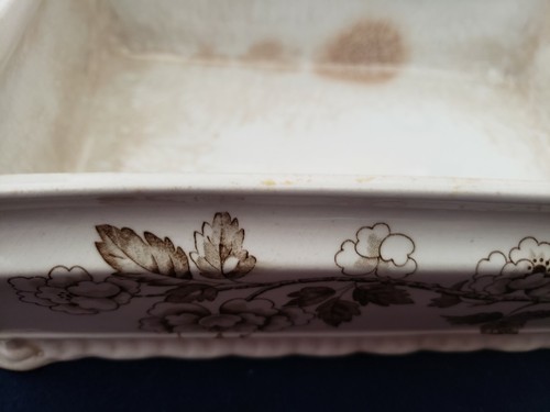 Staffordshire Covered Serving Bowl J F Wileman Albert Foley 10x6.5x5 ...