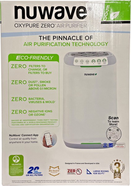 NuWave OxyPure Zero E500 Plug-In Air Purifier - 47351 (White) for sale ...