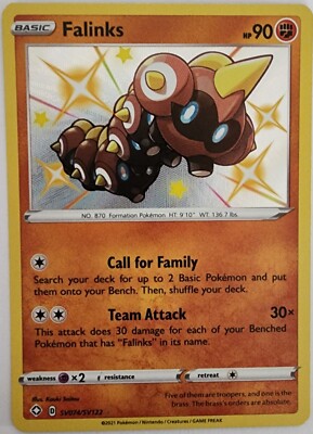 POKEMON ~SHINY FALINKS SV074/SV122~ ULTRA RARE SHINING FATES | eBay