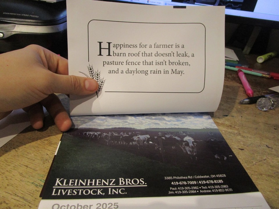 NEW 2025 FARM Farming Livestock Cattle Cows Steer Beef Calendar Wall ...