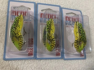 (LOT OF 3) REBEL WEE FROG 3/8oz. CHARTREUSE FROG NIP | eBay