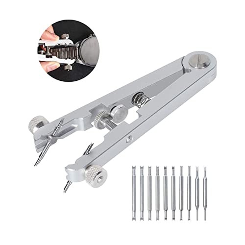Watch Spring Bar Plier Tool Set with 10 Tips Pins for Watch Band ...