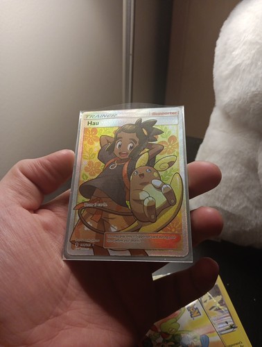 Pokemon Hau Guardians Rising Trainer Full Art Ultra Rare Holo Card 144/ ...