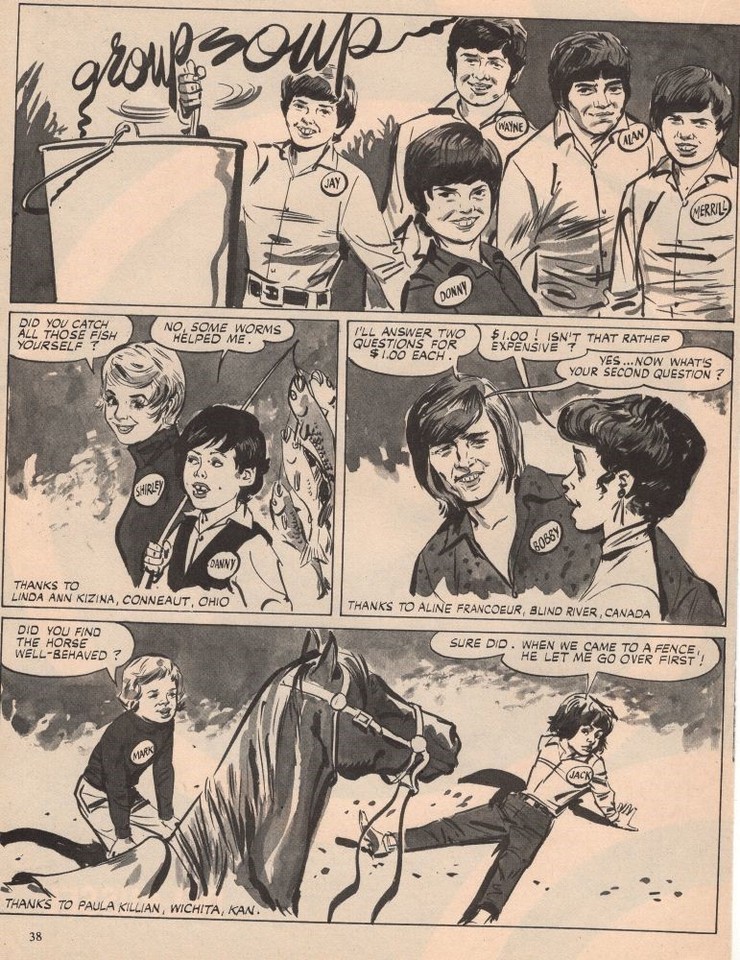 Del Russel portrait pinup Osmonds Bobby Sherman Mark Lester Jack Wild ...