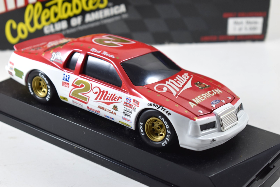Mark Martin #2 Miller 1985 Ford Thunderbird BANK Action NASCAR 1/24 | eBay