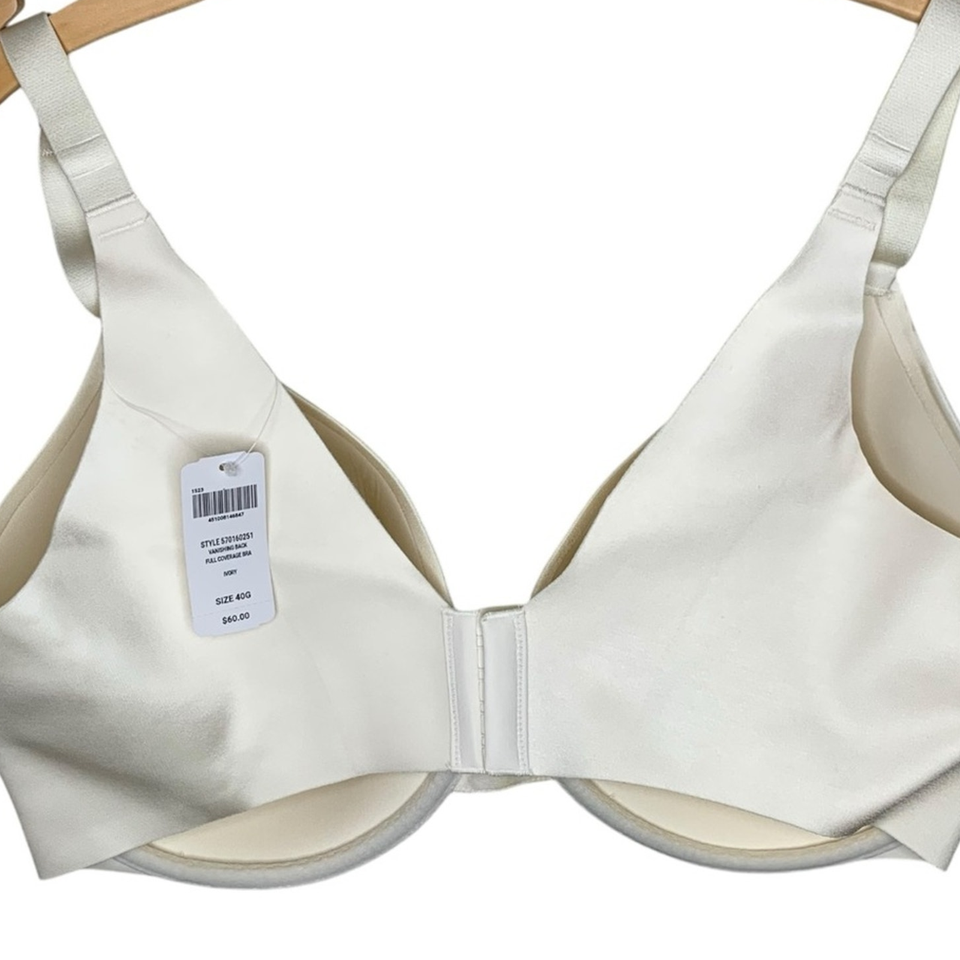 Soma Bra NWT Women's Size 40G Ivory Underwire Full Coverage Vanishing ...