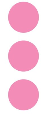 3" Pink Round Label Dots Stickers Color Coding Inventory 3 Inch Dot | eBay