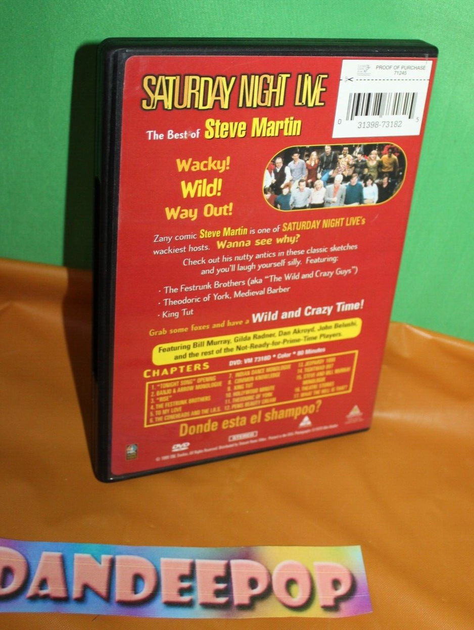 Saturday Night Live SNL The Best Of Steve Martin DVD Movie 31398731825 ...