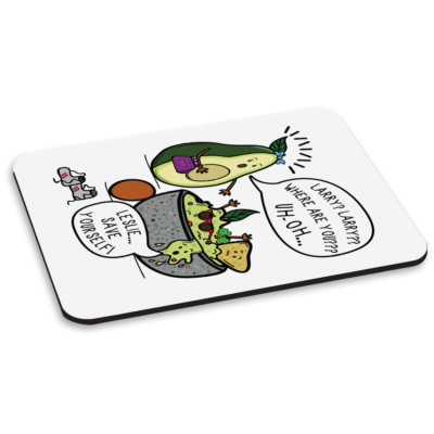 Leslie & Larry Avocados PC Computer Mouse Mat Pad - Funny Avocado ...