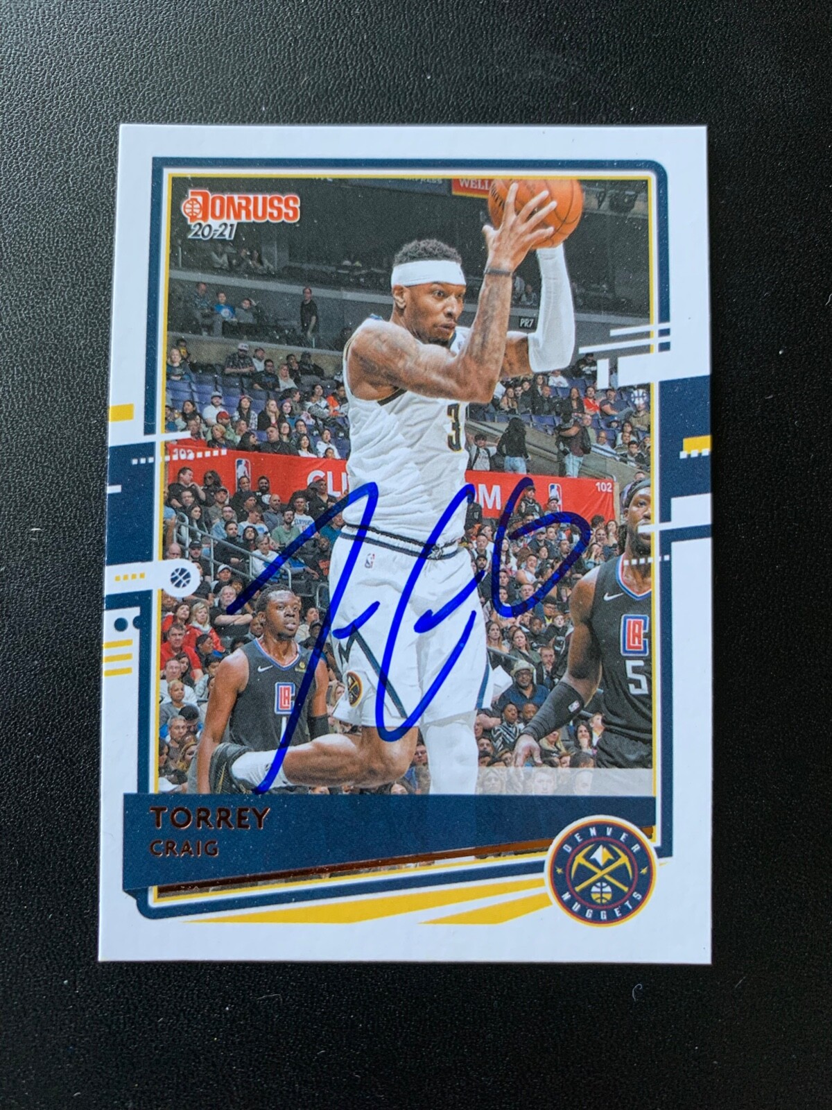 Torrey Craig Signed 2020-21 Donruss #68 Card Denver Nuggets Autograph ...