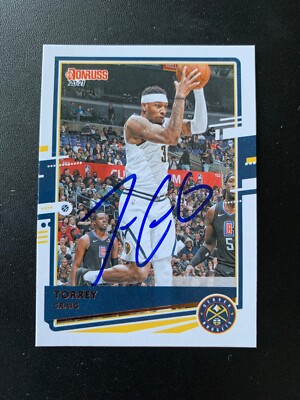 Torrey Craig Signed 2020-21 Donruss #68 Card Denver Nuggets Autograph ...