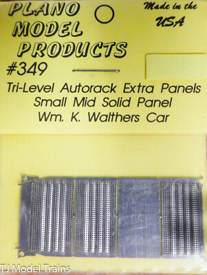 Plano #349 (HO Scale) Tri-Level Autorack Extra Panels Small Mid Solid ...